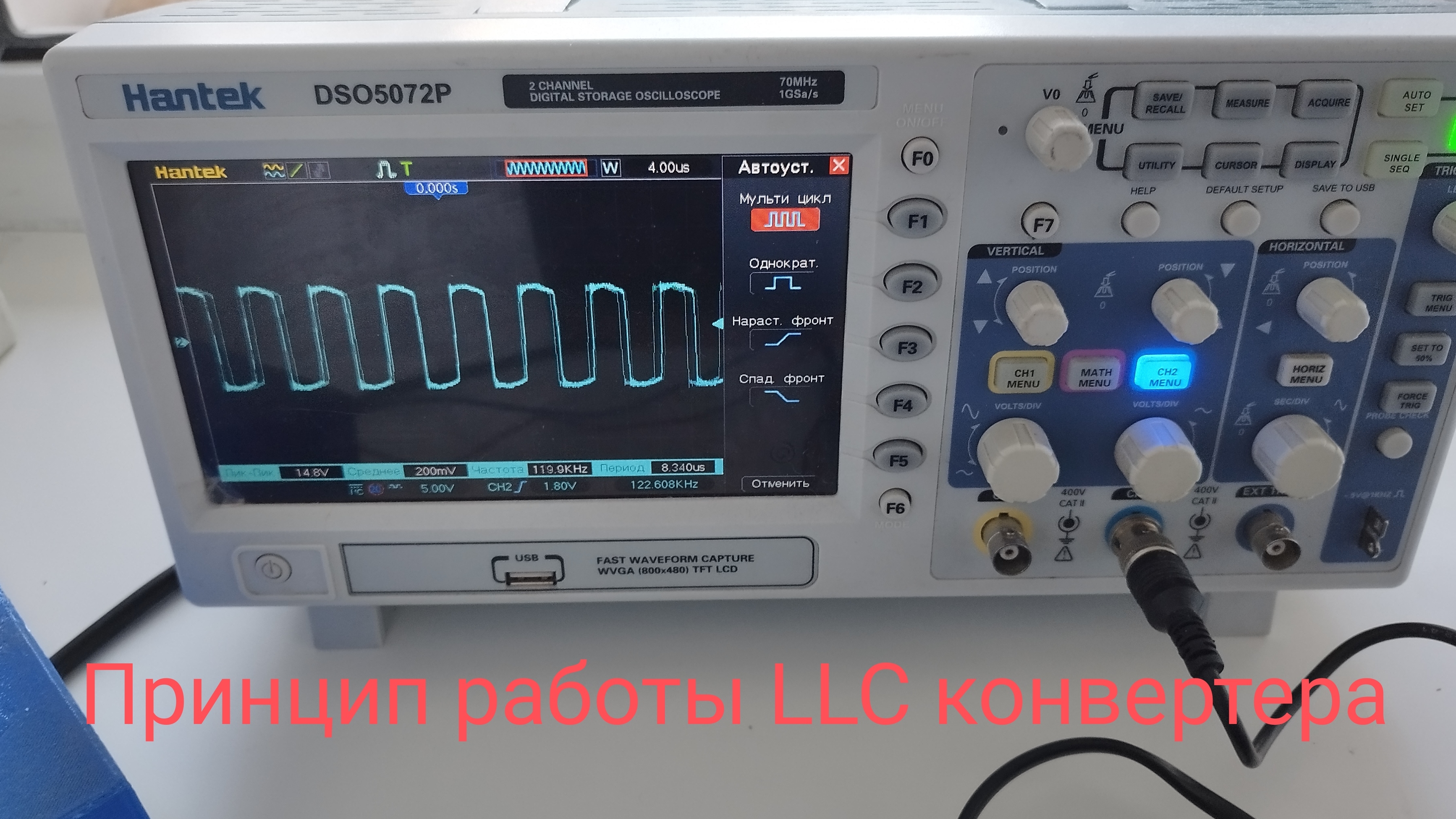 Принцип работы LLC преобразователя.