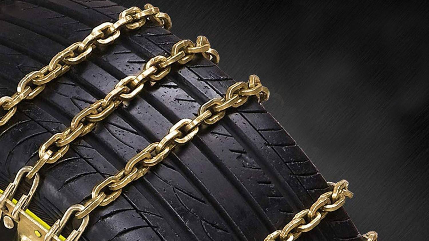 Установка цепей противоскольжения