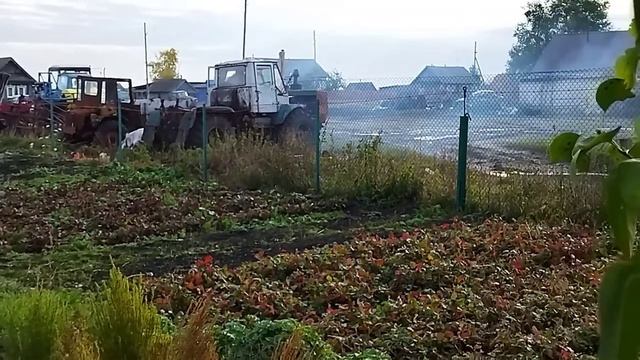 Запуск Т-150 с пускачем. Запуск трактора