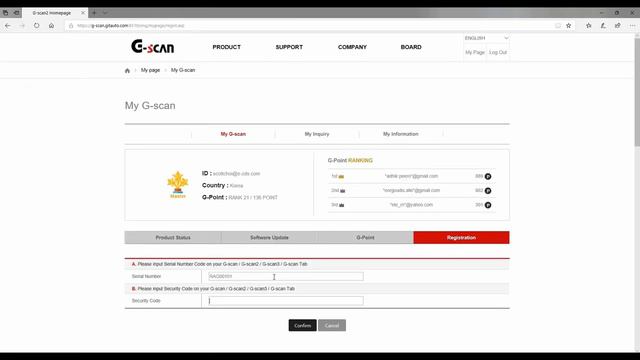 Gscan 3 Registration movie