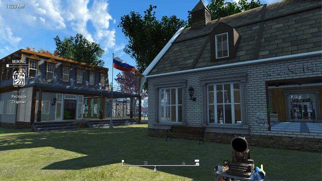 Starlight Drive In-nuking a settlement. Mod "Transfer Settlements- Shareable Settlement Blueprints"