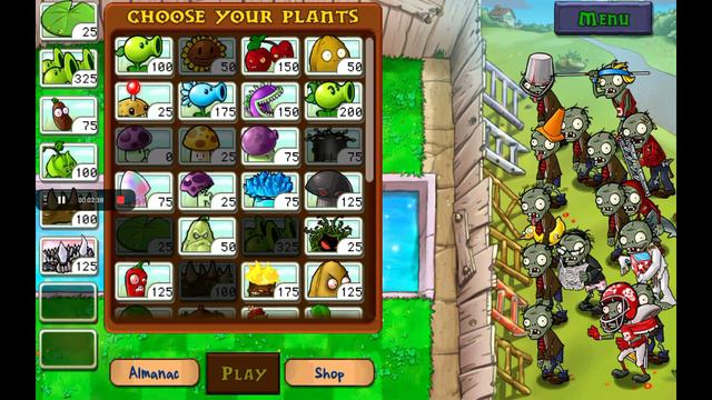 разбирай несколько растений  из игры зомби против растений