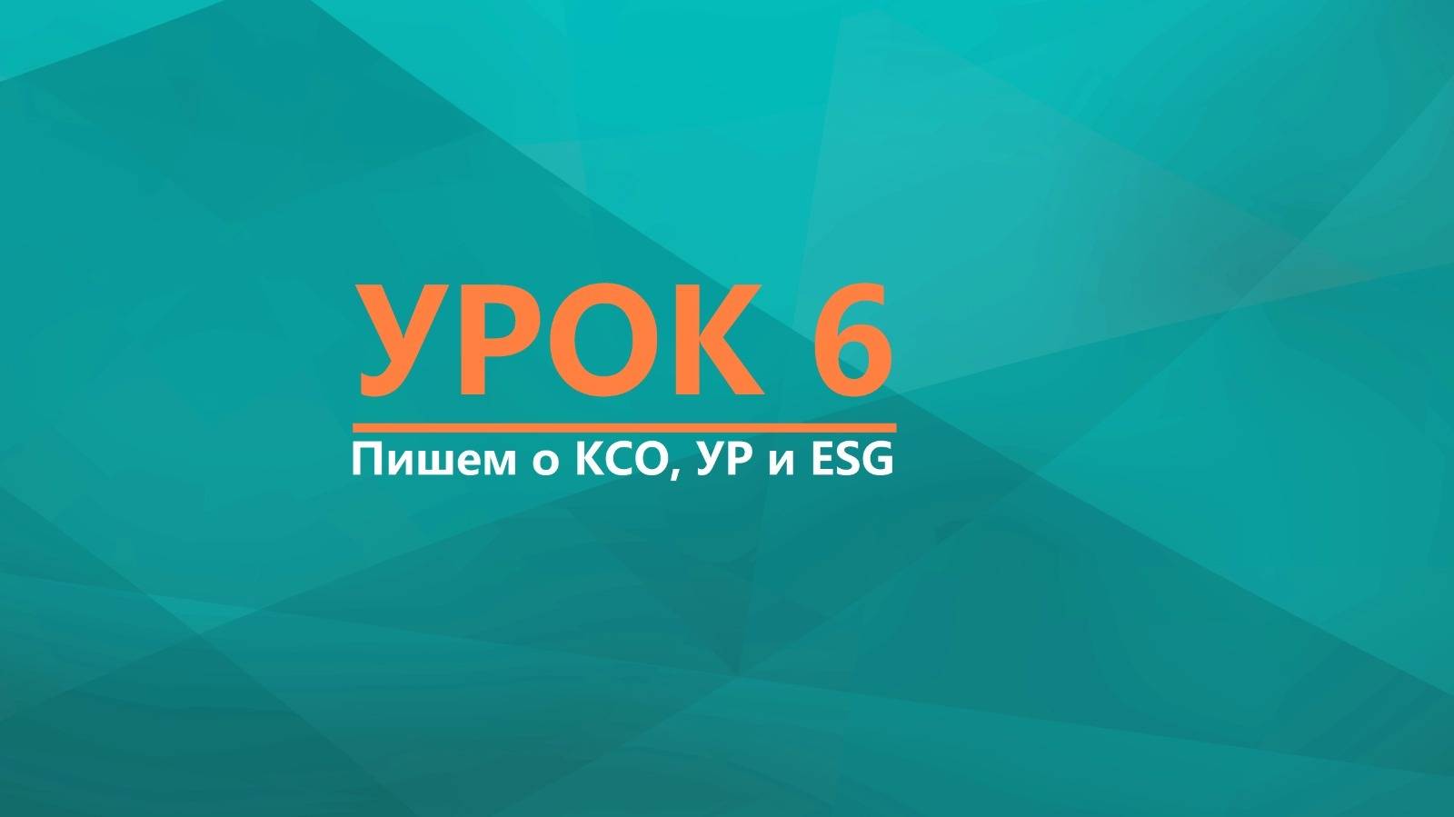 «Корпоративное волонтёрство как внутренняя опора» - тема 6 видеоурок курса