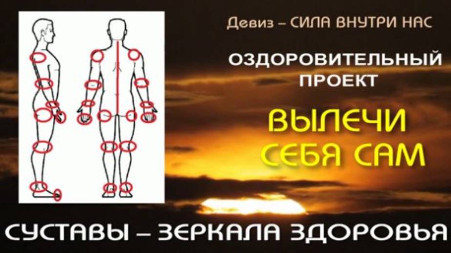 Суставы человека - это зеркала здоровья