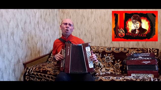 "Казачья".("Сектор газа").Кавер-версия.Гармонь.