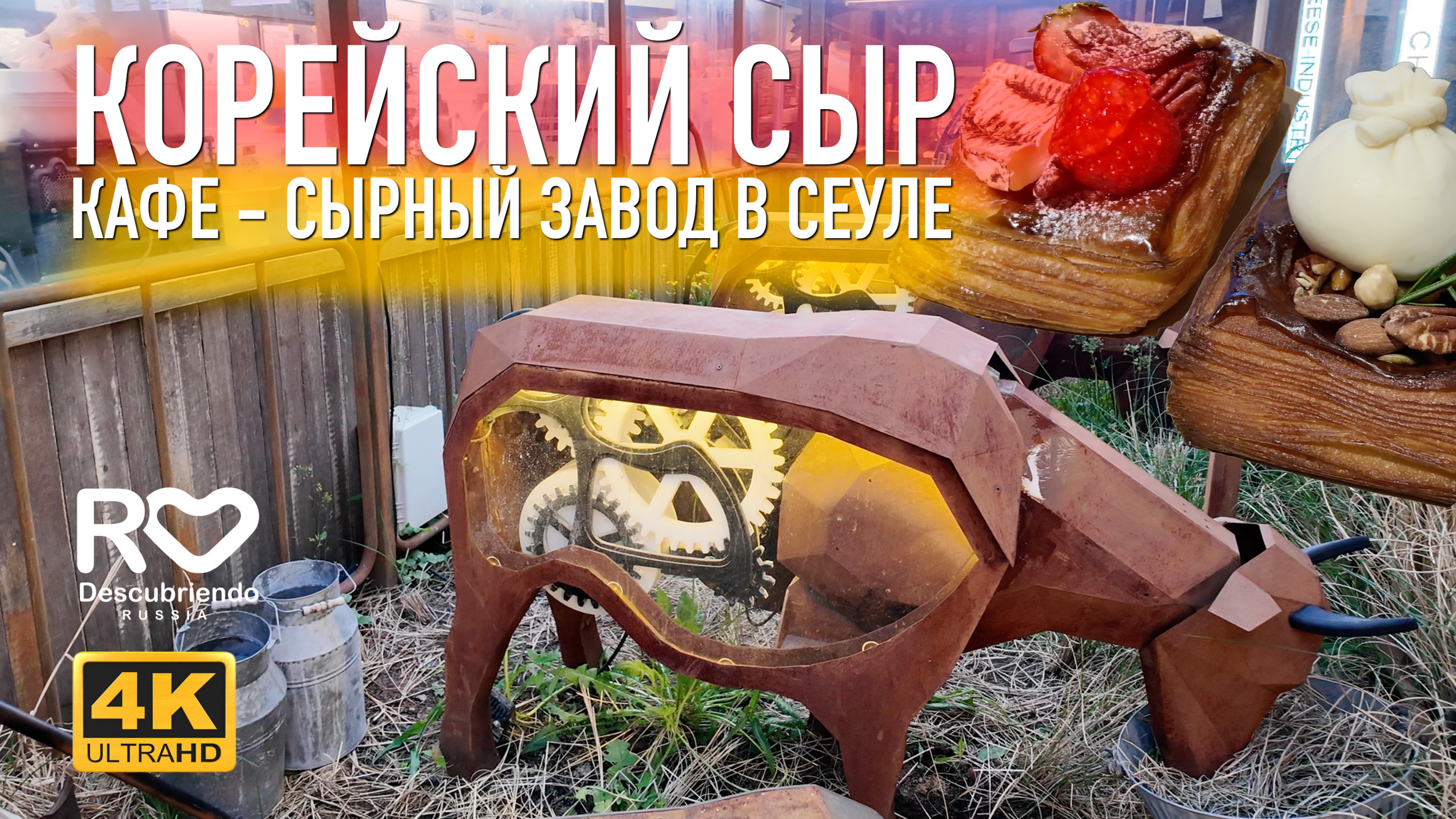 Сырный магазин и кафе CHEESE FACTORY SEOUL в районе Иксондон в Сеуле 2024 4K