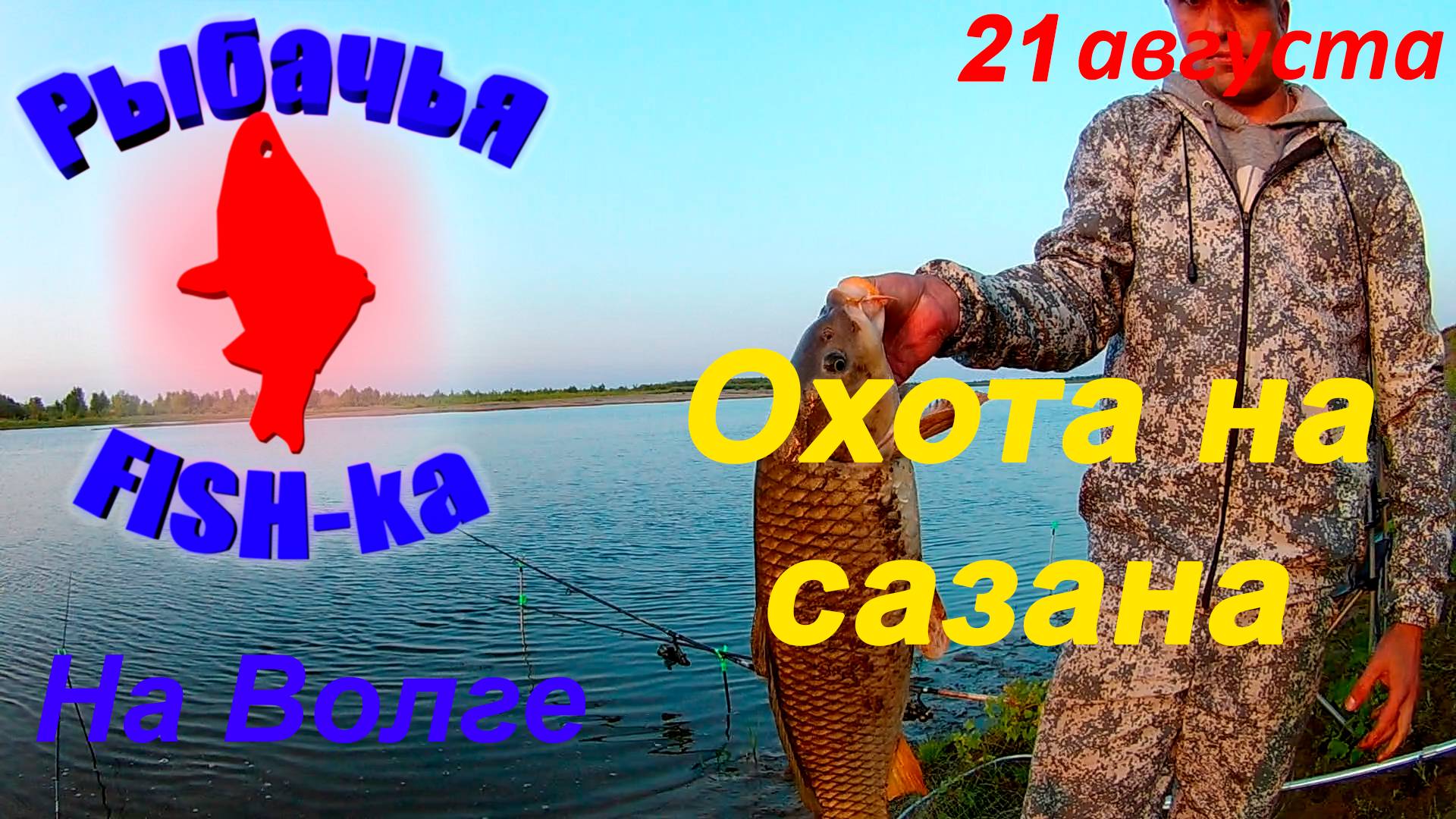 Рыбалка на Волге или охота на сазана.