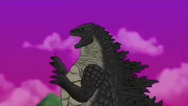 Тинивая Годзилла против Шин Годзиллы и обычной Годзилы