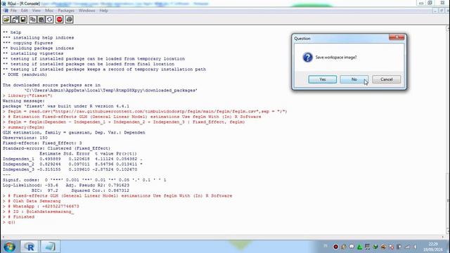 feglm With R Software And logsumm With STATA 18
