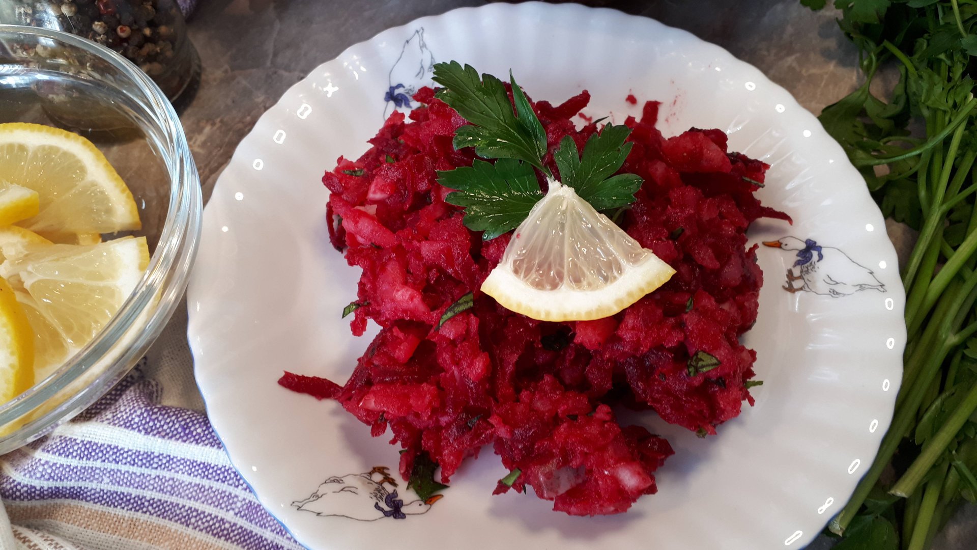 Селёдка под шубой без майонеза, ленивая.