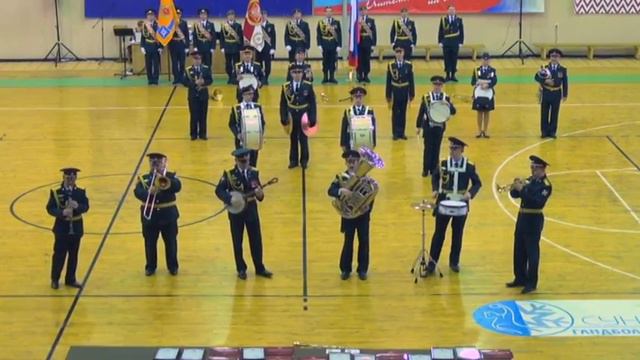 2018.02.22 - Плац-концерт. Военный оркестр Снежинского полка