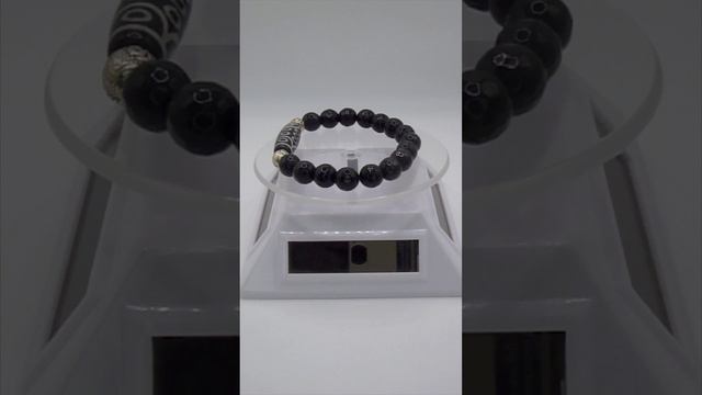 Тибетский амулет. Браслет с бусиной Дзи 21 глаз