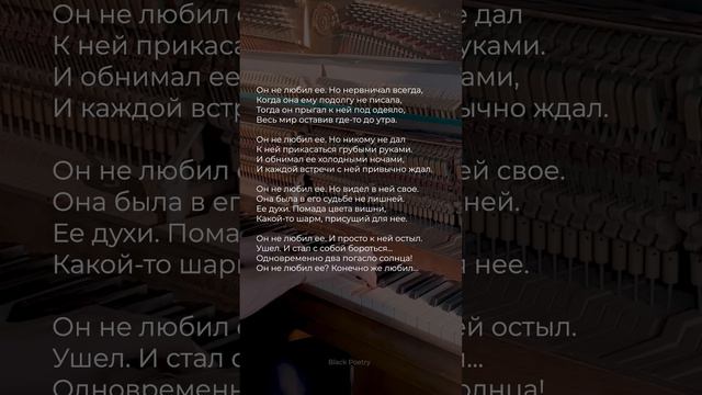 Он не любил её Конечно же любил!