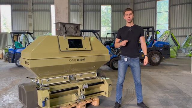 Плющилка сухого зерна Romill M1200  Обзор