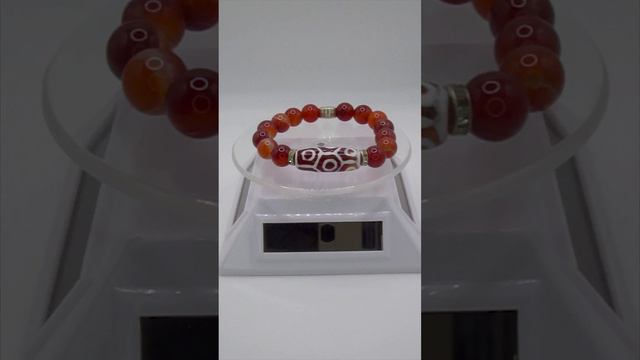Тибетский амулет. Браслет с бусиной Дзи 9 глаз #Shorts