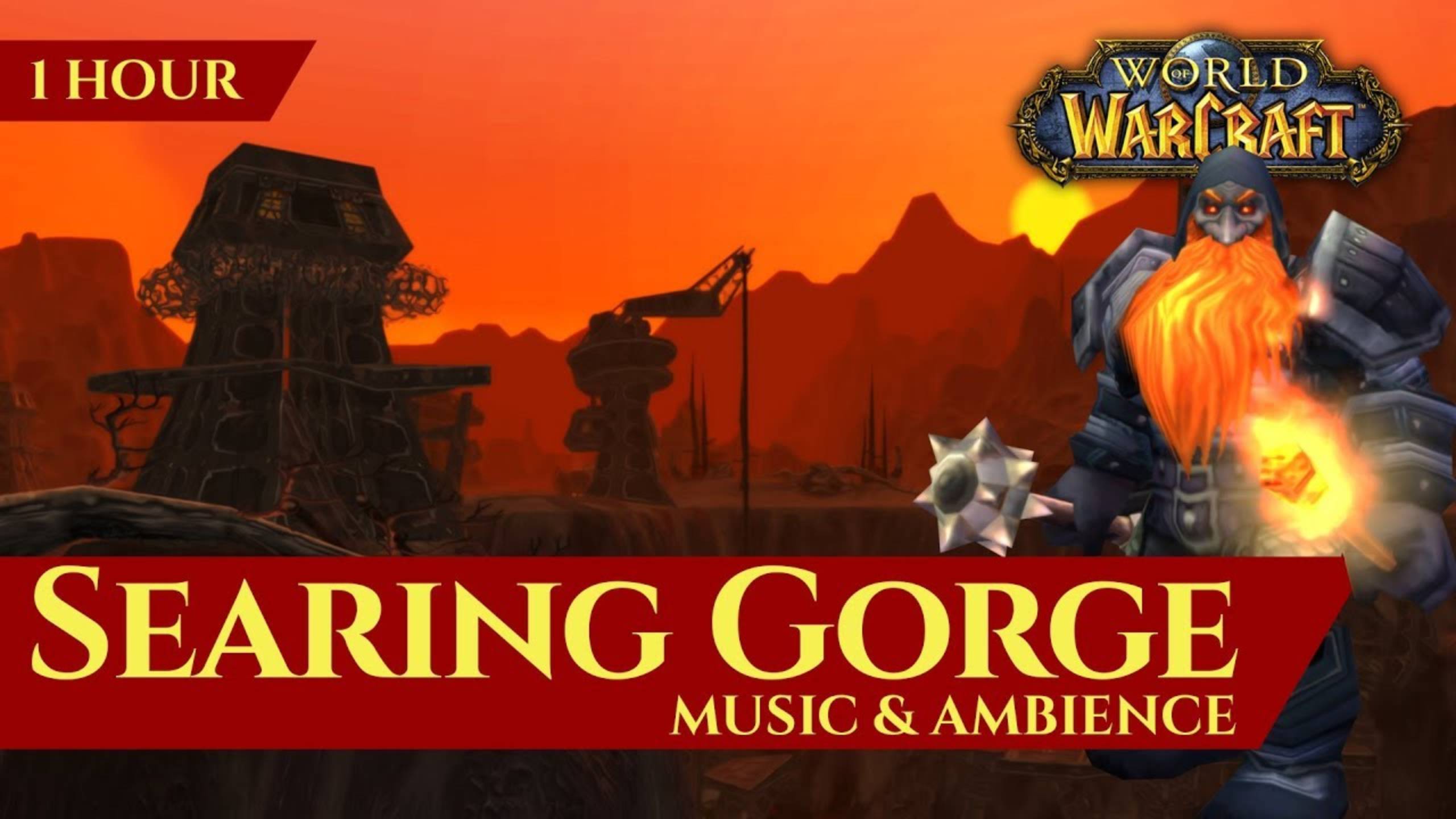 Searing Gorge & Blackrock Mountain - Music & Ambience (1 hour, 4K, World of Warcraft Classic)