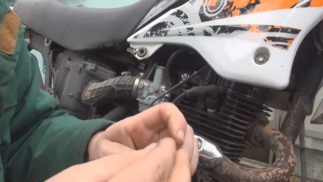 Настройка карбюратора на мотоцикле Рйсер Пантера (Racer Panther)