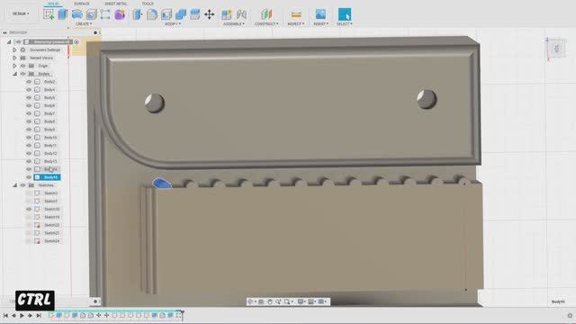 Отражение, Зеркалирование, Miror в Fusion 360