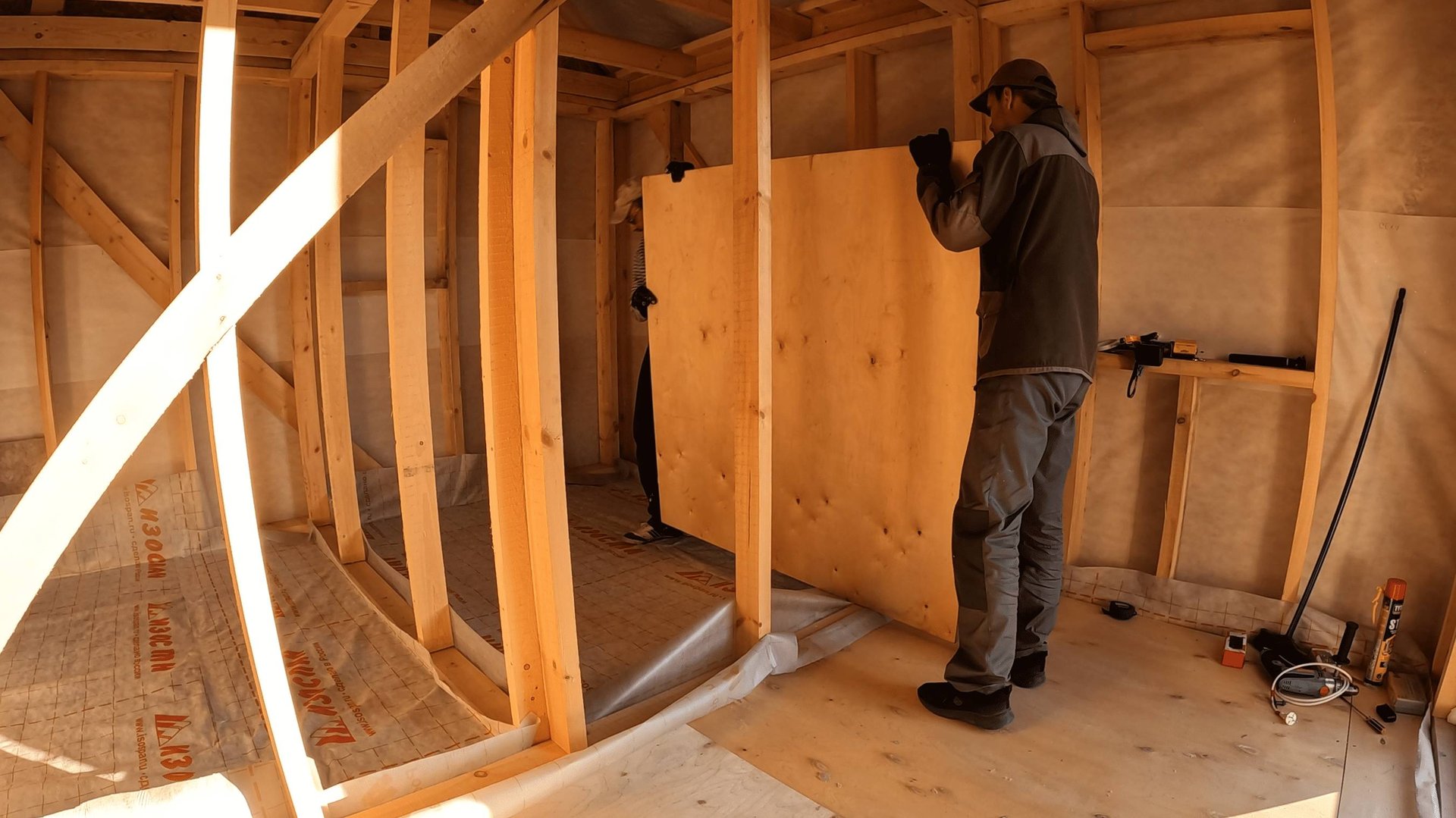 Черновой пол в парной! Часть 1