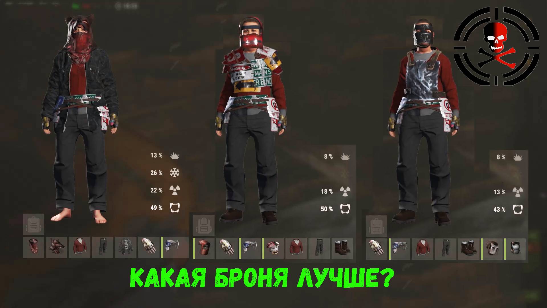 RUST: Заметки новичка | Обзор сетов | КАКАЯ БРОНЯ ЛУЧШЕ? | Как одеваться в RUST