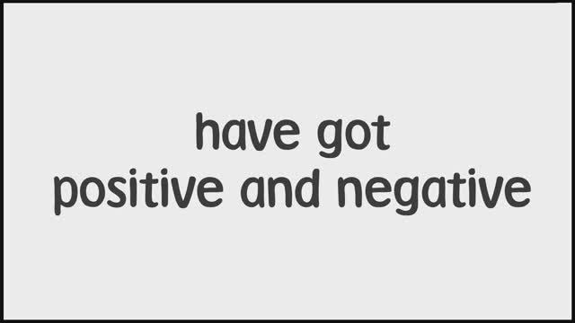 Harmonize Starter - Grammar: HAVE GOT positive and negative (Unit 2)