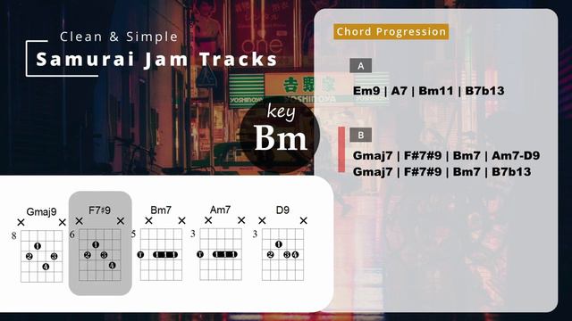 Neosoul R&B Groove Guitar Backing Track in Bm