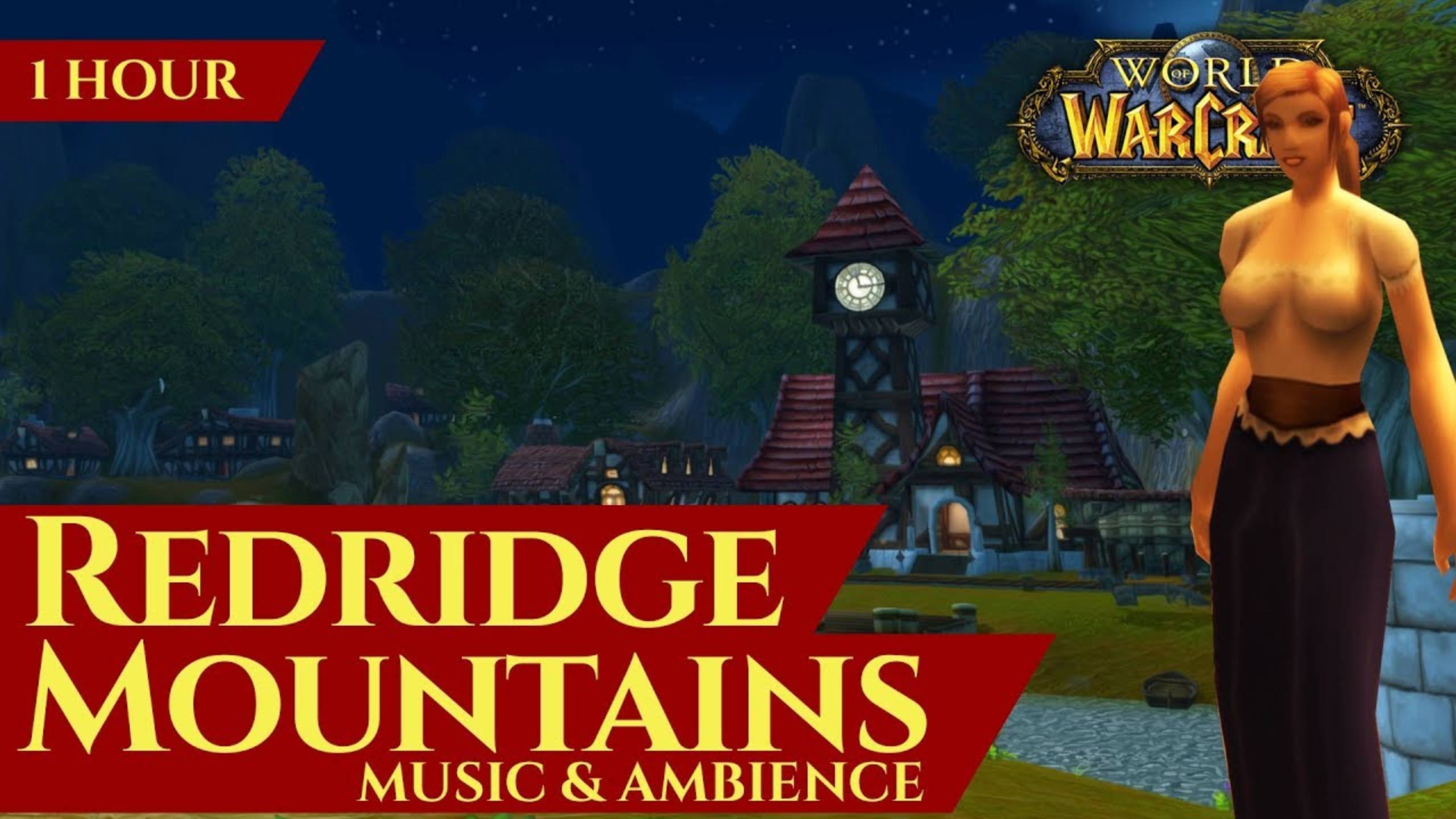 Vanilla Redridge Mountains - Music & Ambience (1 hour, 4K, World of Warcraft Classic)