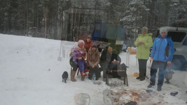 8 января 2014 отдых в лесу с  Самоновыми