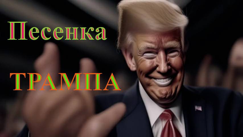 Новая веселая песенка Дональда Трампа. Как нейросеть видит экс-президента Соединенных штатов.