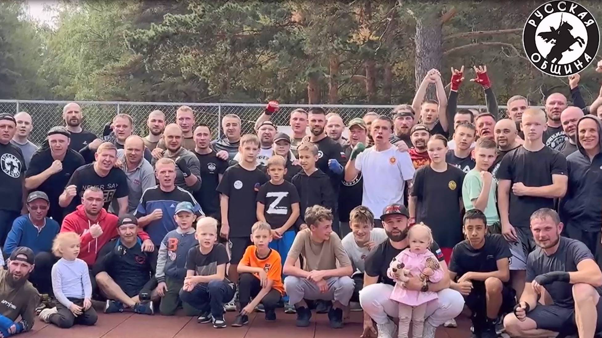 Русская Община: тренировка по боксу