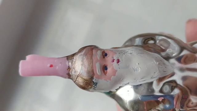 Реставрация винтажных ёлочных игрушек . Часть 2 .где преображается главный добряк и волшебник..