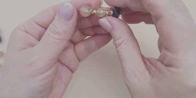 МК. Как красиво спрятать соединение между бусинами. Техника "пин в пин №. 24 #handmade_jewellery