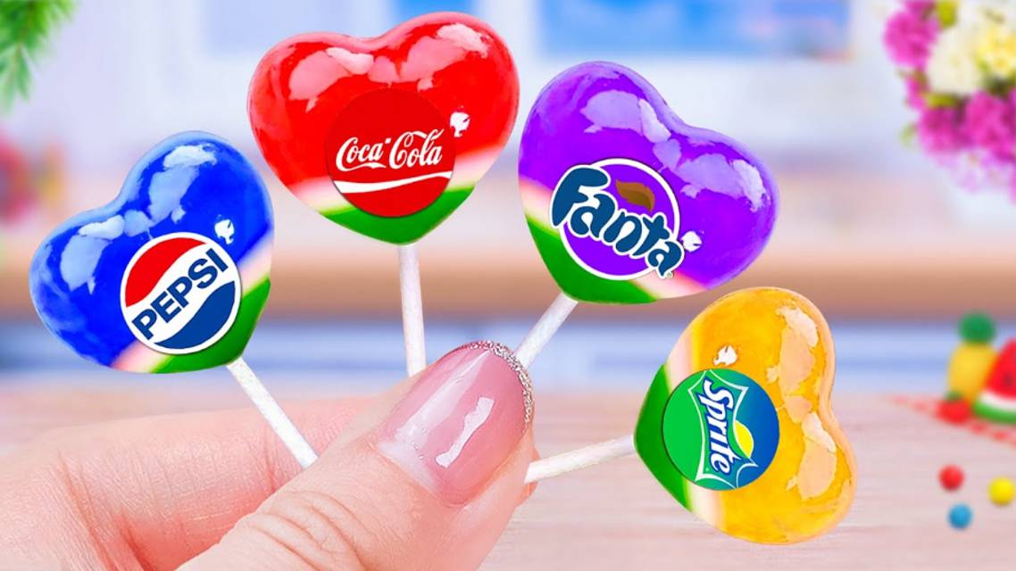 МИНИ-КУХНЯ 🍭 ТОП 10 Миниатюрных КОКА-КОЛА, ФАНТА, ПЕПСИ желешек и тортики| БОЛЬШОЙ СБОРНИК ВИДЕО
