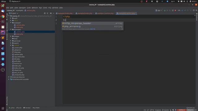 Урок 04 ч.2. Создание логической структуры сайта