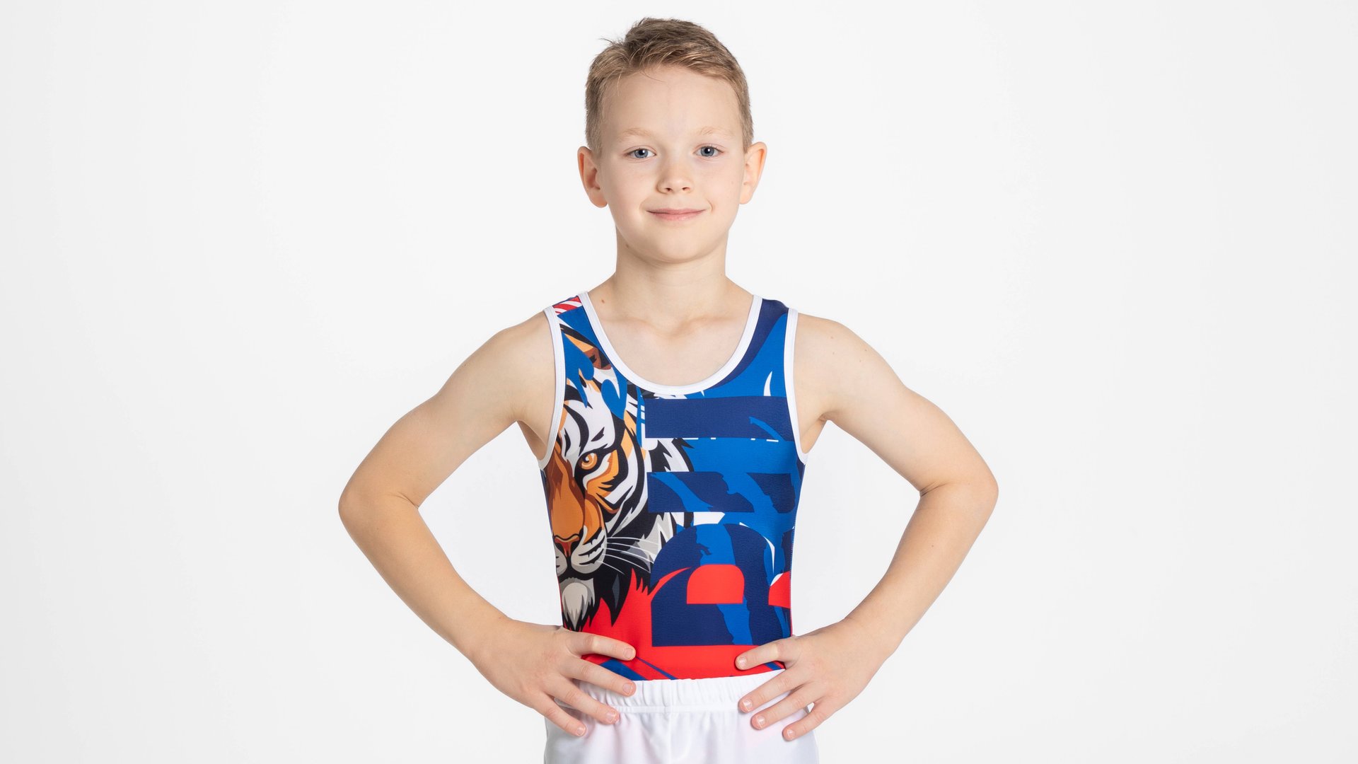 Купальник мужской для спортивной гимнастики Шерхан - Повелитель тигров.