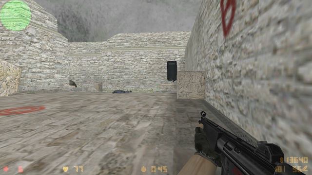 Как играть в CS 1.6 контр-страйк (карта aztec) я за террористов порвал спецназ в сухую