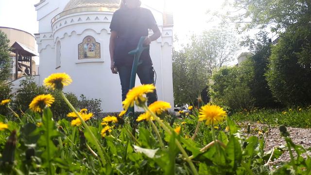 Косят... траву, траву на поляне!