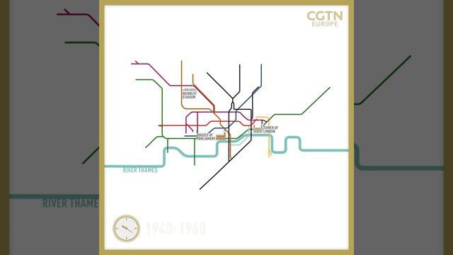 London underground map 1864 - 2022