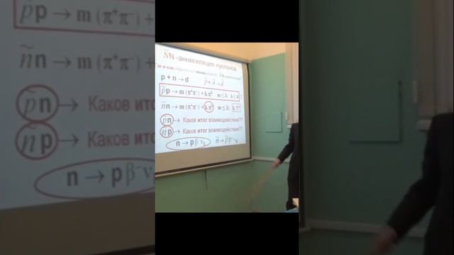 Взаимодействие протона и нейтрона.
