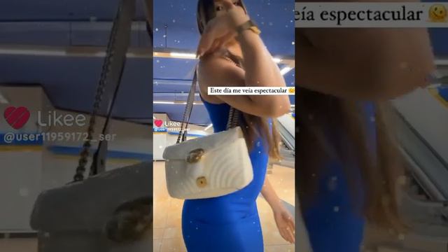 Танцующая девушка под песню чу,ча,ча,ча.