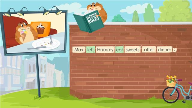 Go Getter 4 Unit 8.2 Get Grammar! – Hammy is allowed to play outside