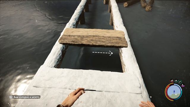 Sons Of The Forest. Строю дом на воде. Серия 1. Мост и фундамент.