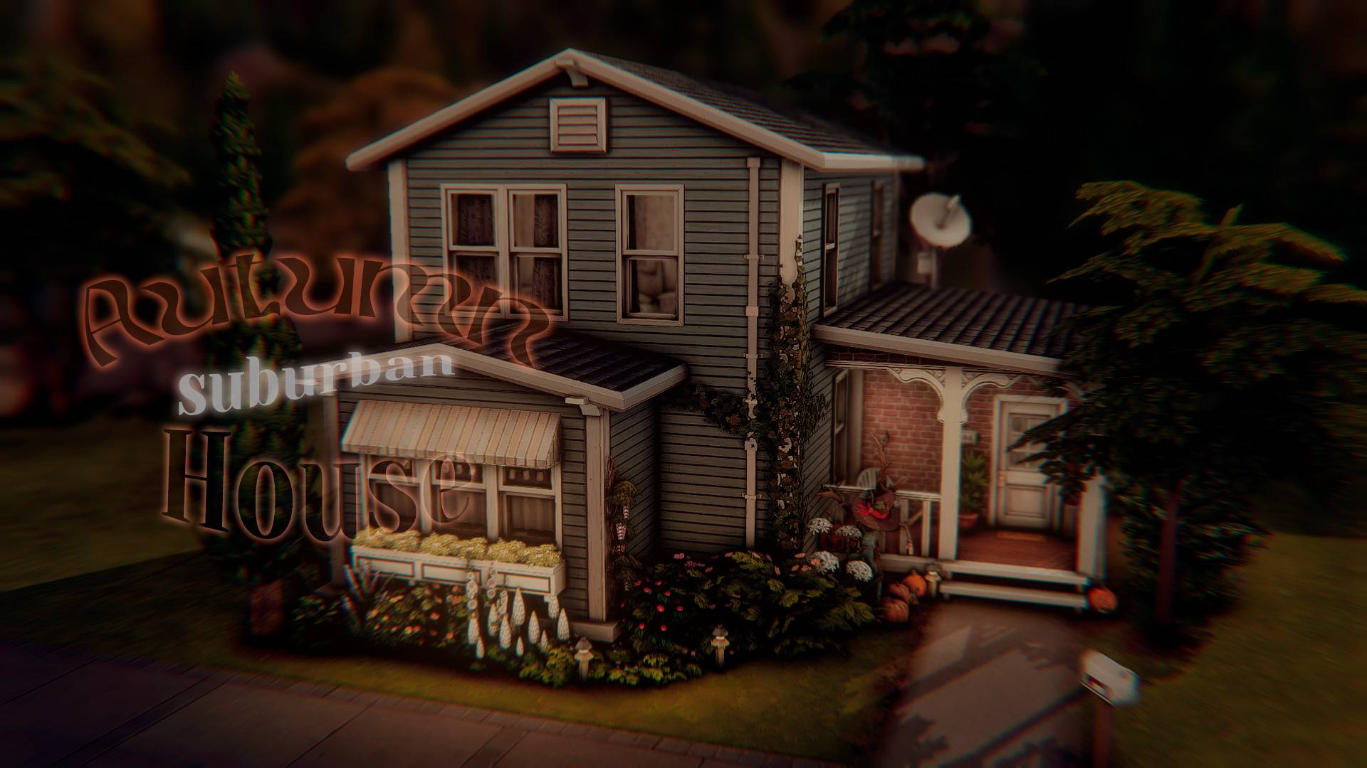 Осенний дом в пригороде🍂 | Autumn Suburban House | The Sims 4: Speed Build