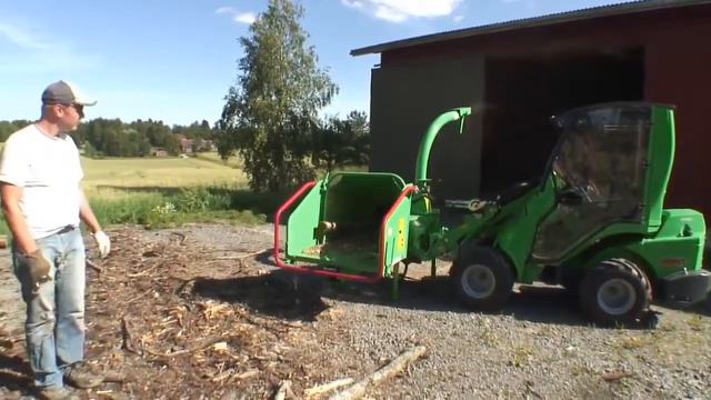 Измельчитель древесины Greenmech ECO150TMP HYD на погрузчике