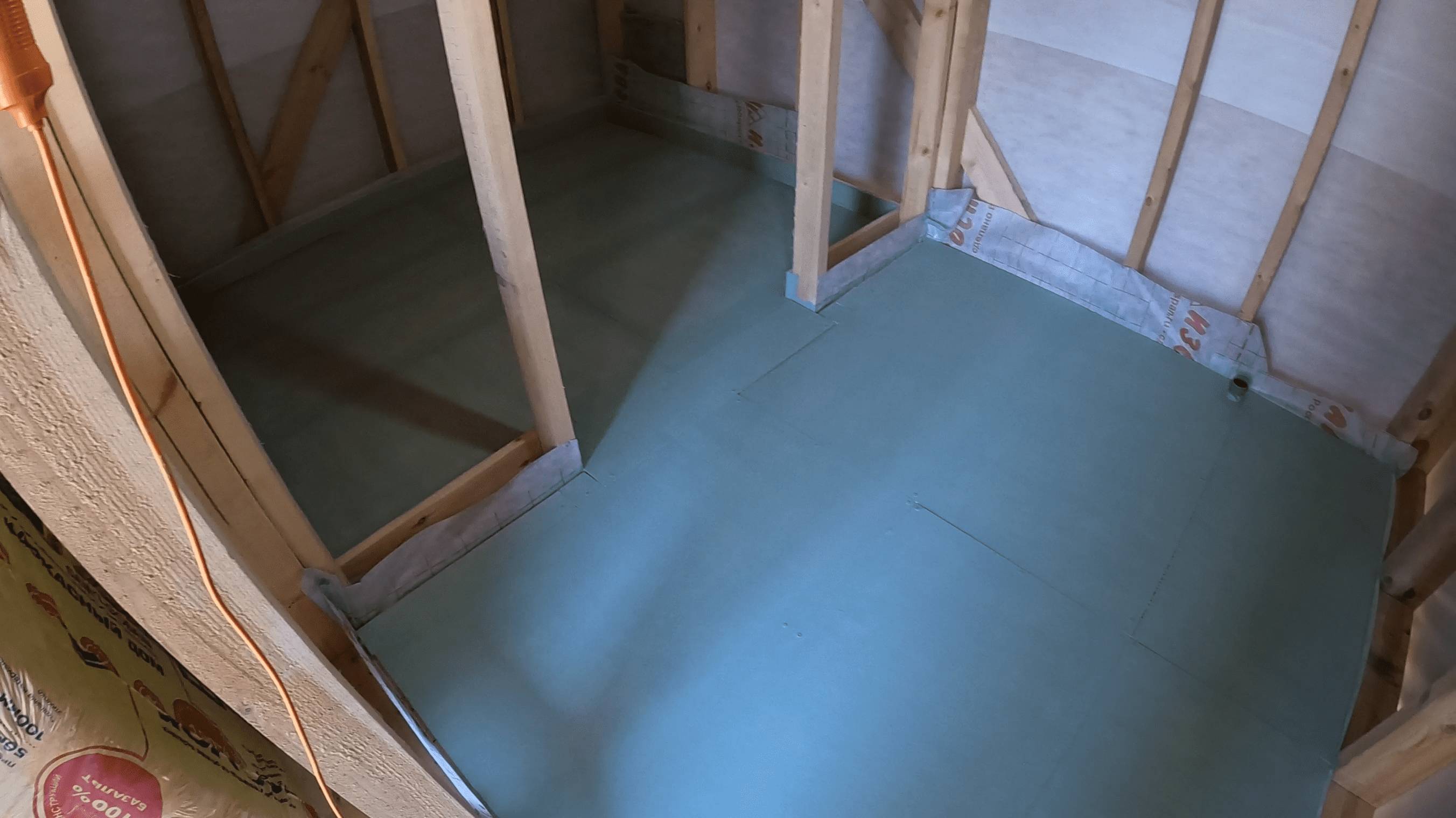 Черновой пол в парной! Часть 2