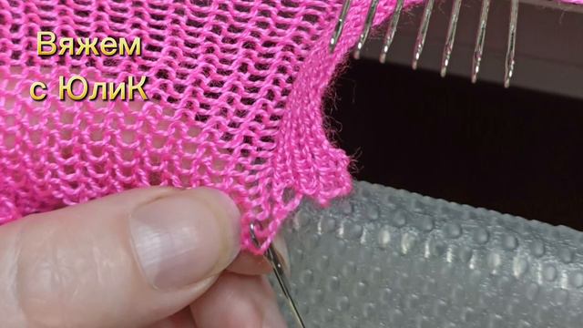 Плотная резинка на вязальной однофонтурной машине