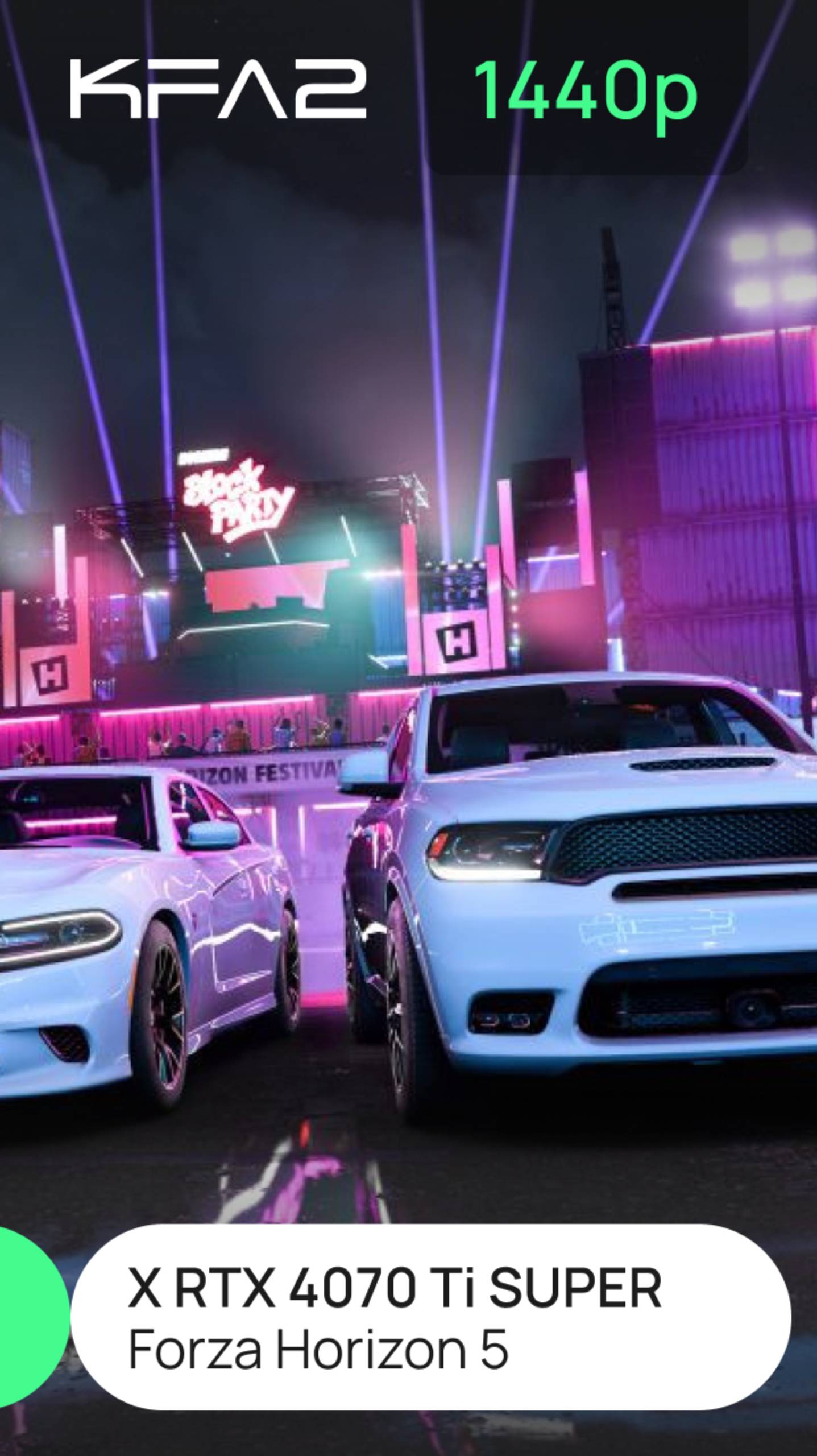 Forza Horizon 5 | KFA2 X GeForce RTX 4070 Ti SUPER | 1440p (2K) разрешение