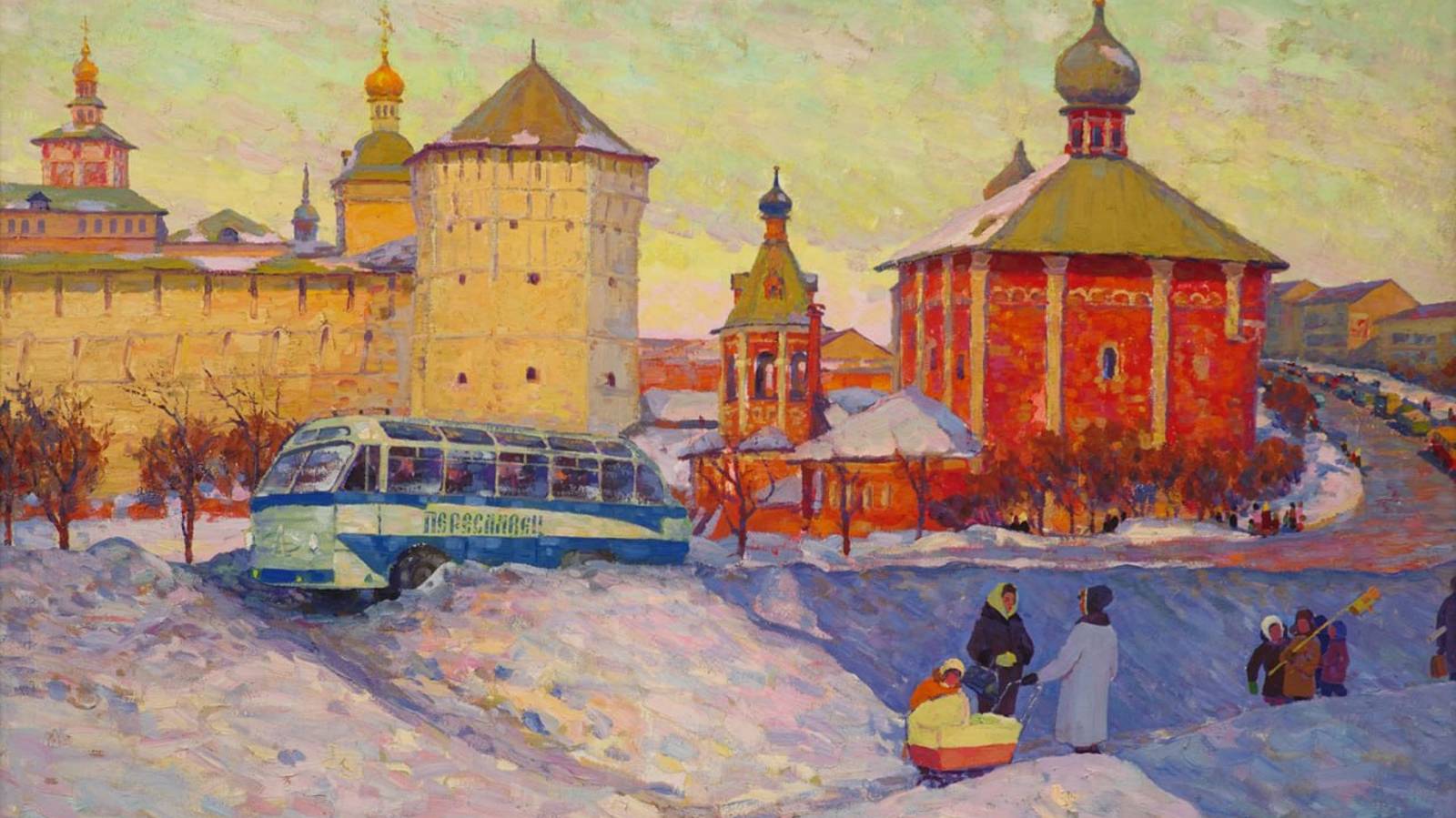 Городок. Художник Николай Барченков.