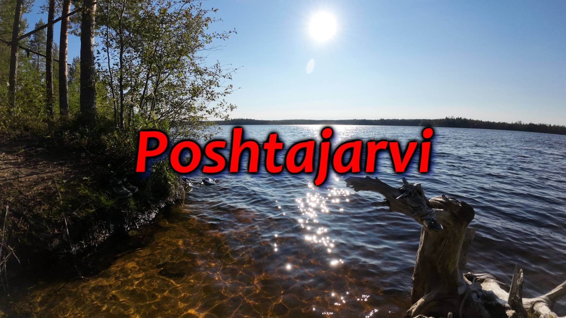 Road to Lake Poshtajarvi.Karelia.