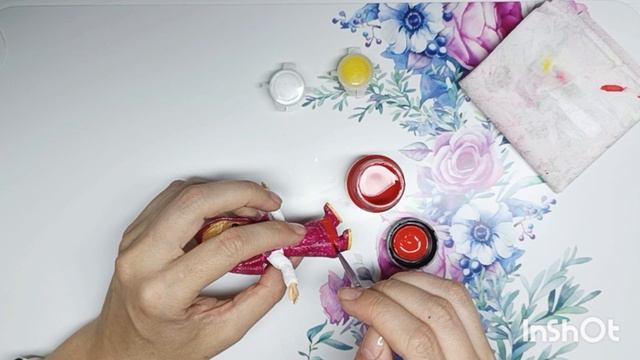 Ватная игрушка "Маша", часть 5